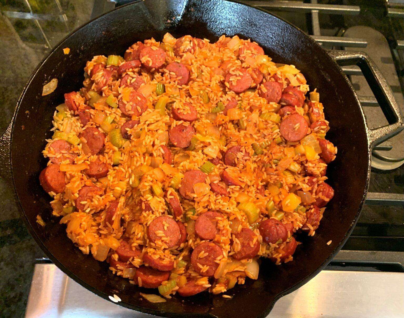 Carolina Red Rice with Sausage – Cooking Aboard with Jill